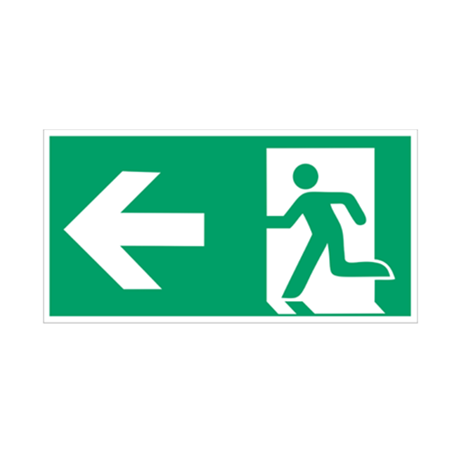 Emergency exit left - GOBO SIGN – gobosign