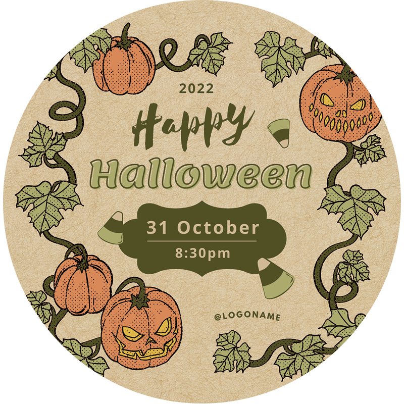 Halloween-04 Glass Gobo – gobosign